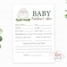 Little Lamb Baby Advice and Predictions Game, Gender Neutral Baby ...