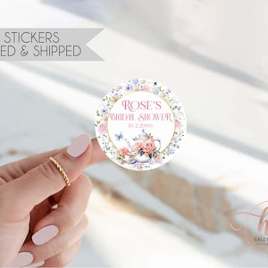 Tea Party Stickers Size 2" Round, Tea Party Birthday, Bridal Shower ...