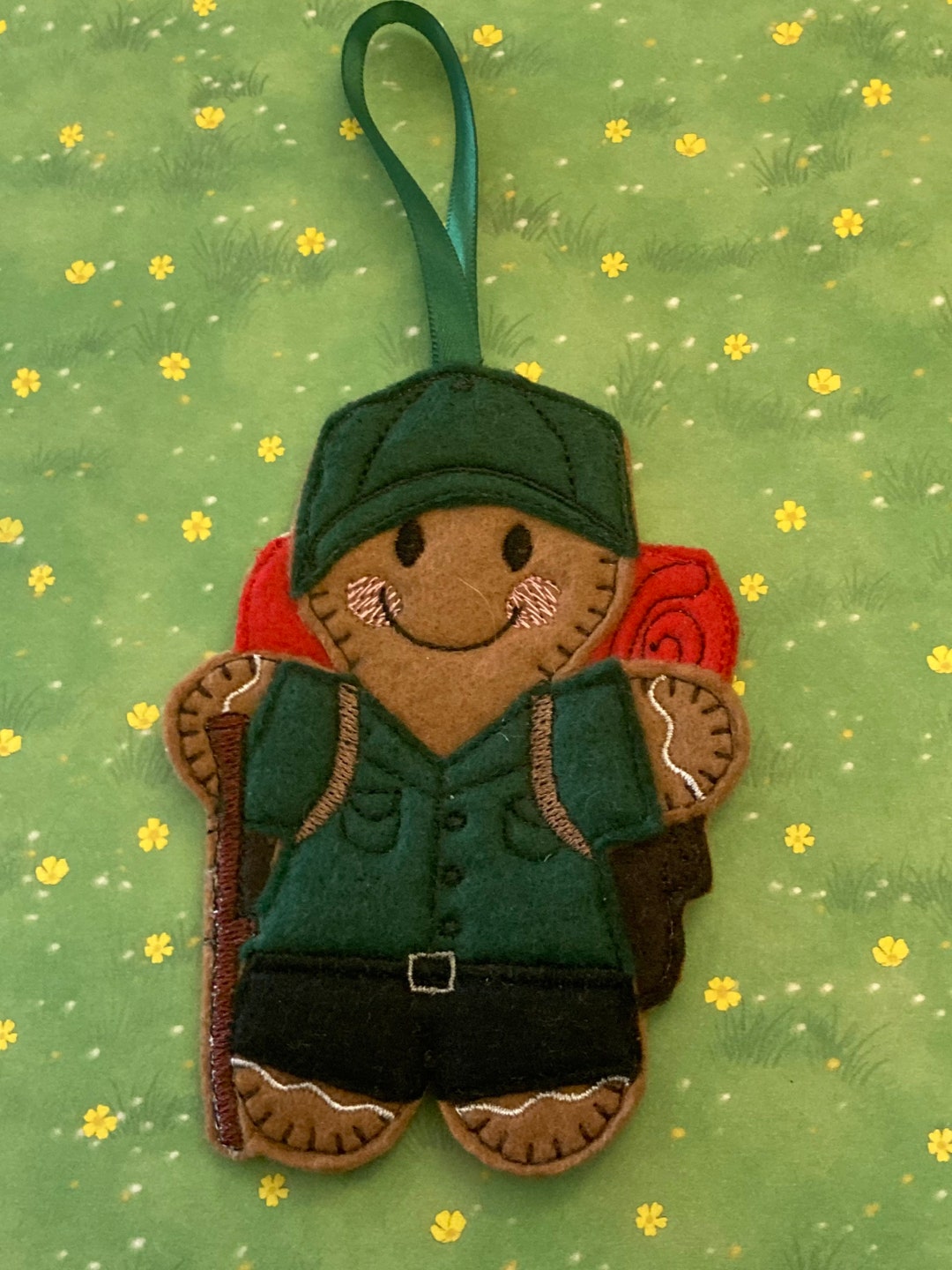 Country Walker / Rambler/ Camper Gingerbread Man Hanging Felt ...