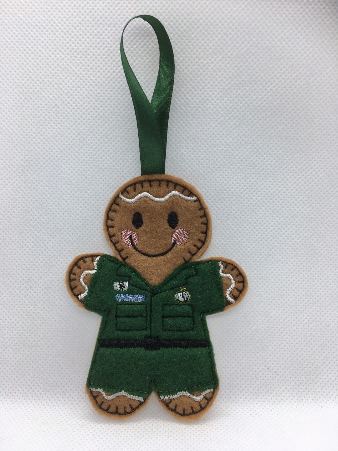 Paramedic Ambulance Man NHS Gingerbread Hanging Felt Decoration ...