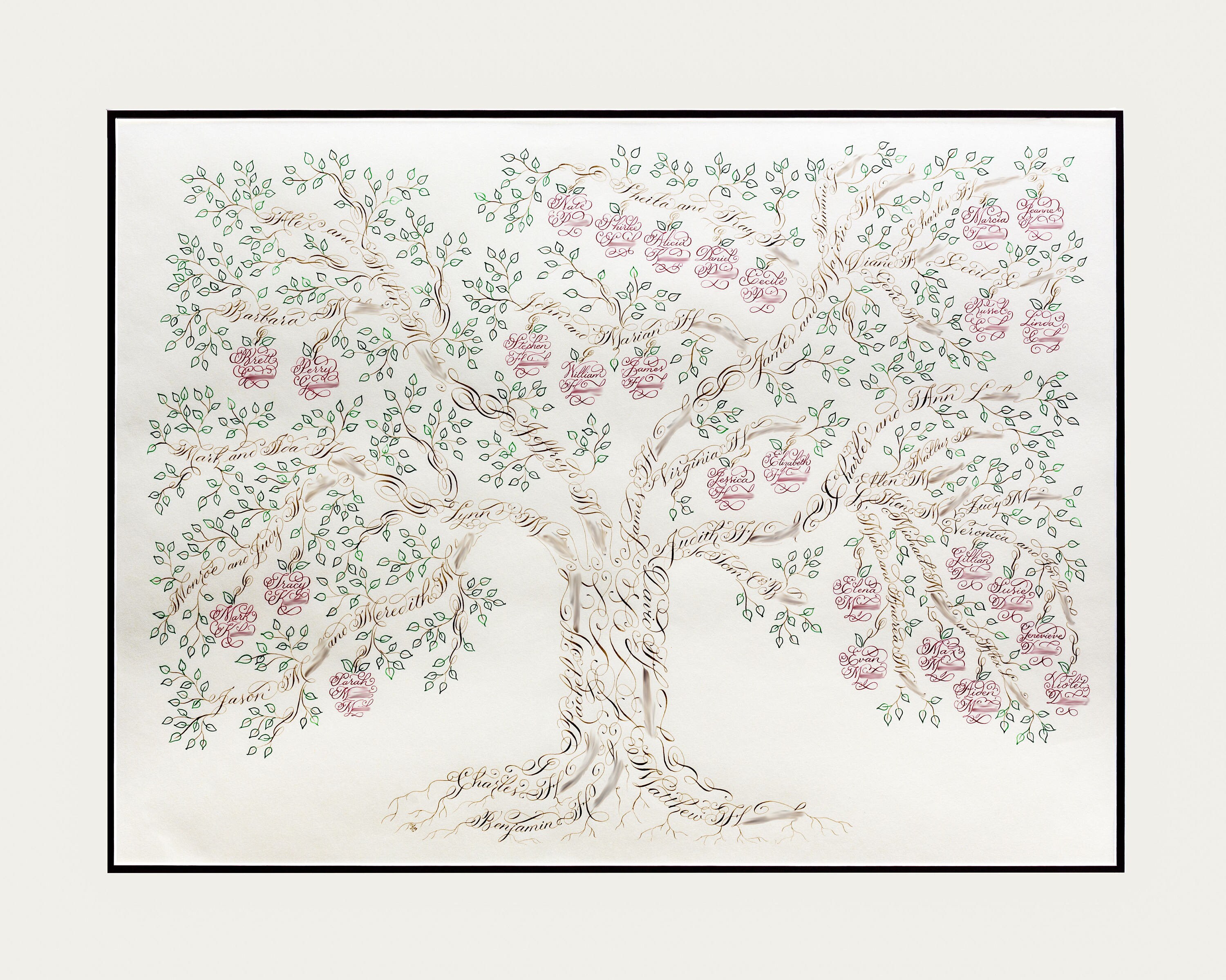 Becky And Lolo Scroll Tree Clipart