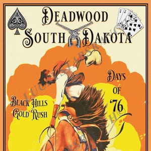12x18 Deadwood South Dakota Days of 76 Rodeo Poster - Etsy