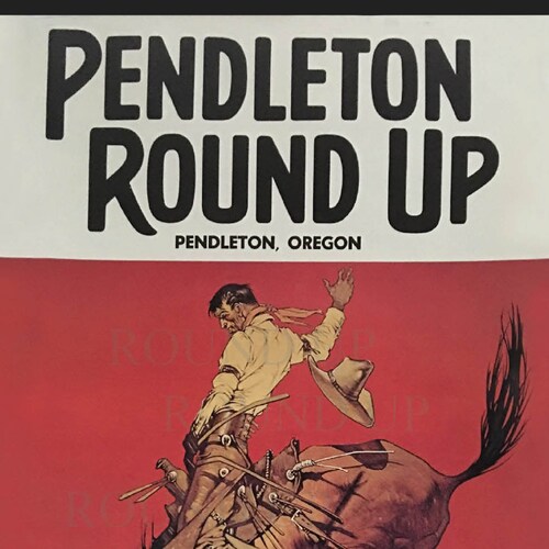Pendleton Round-up Poster | Etsy