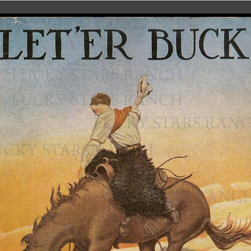 Pendleton Cowboy 1910 Let Er Buck Rodeo 18x24 Vintage Print - Etsy