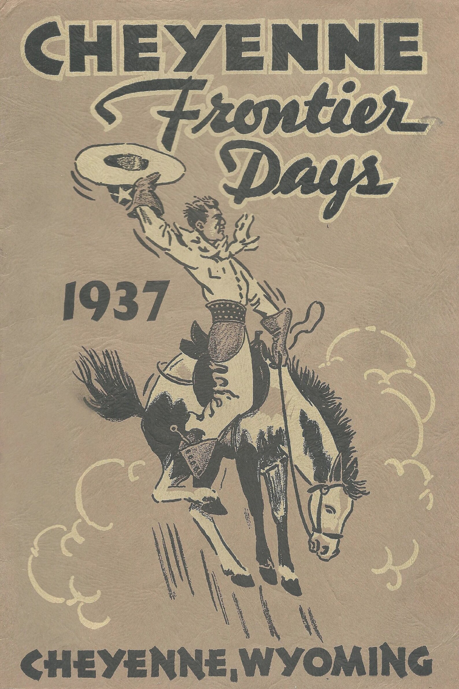 1937 Cheyenne Frontier Days Poster Vintage Print 18x24 - Etsy