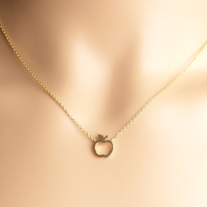 Apple Necklace - Etsy