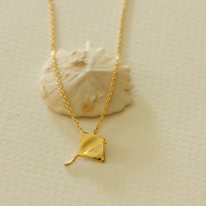 Stingray Necklace Gold Stingray Necklace Dainty Small Stingray Necklace ...