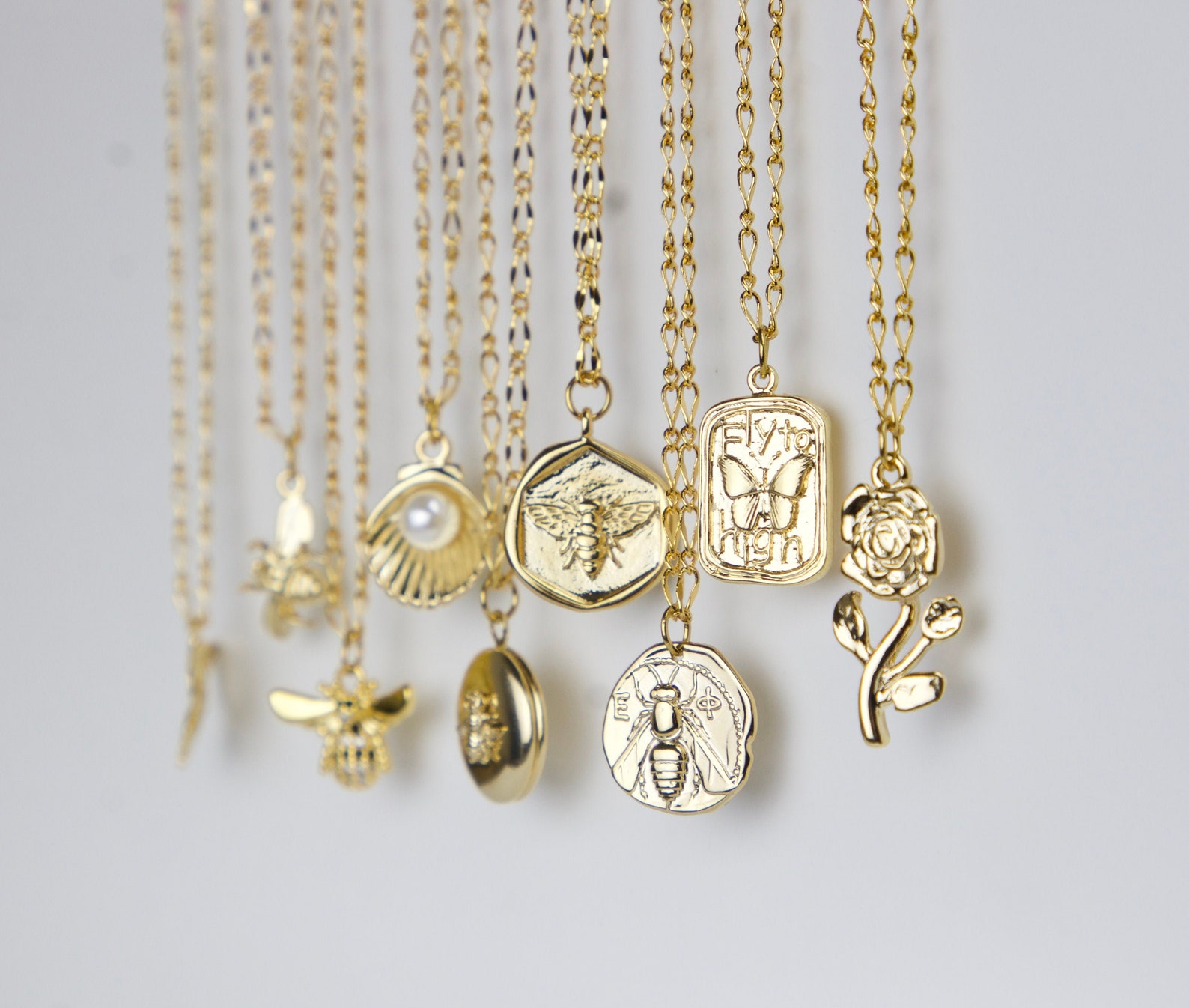 Tiny Evil Eye Necklace Gold Cz-heart Evil Eye-square Evil - Etsy