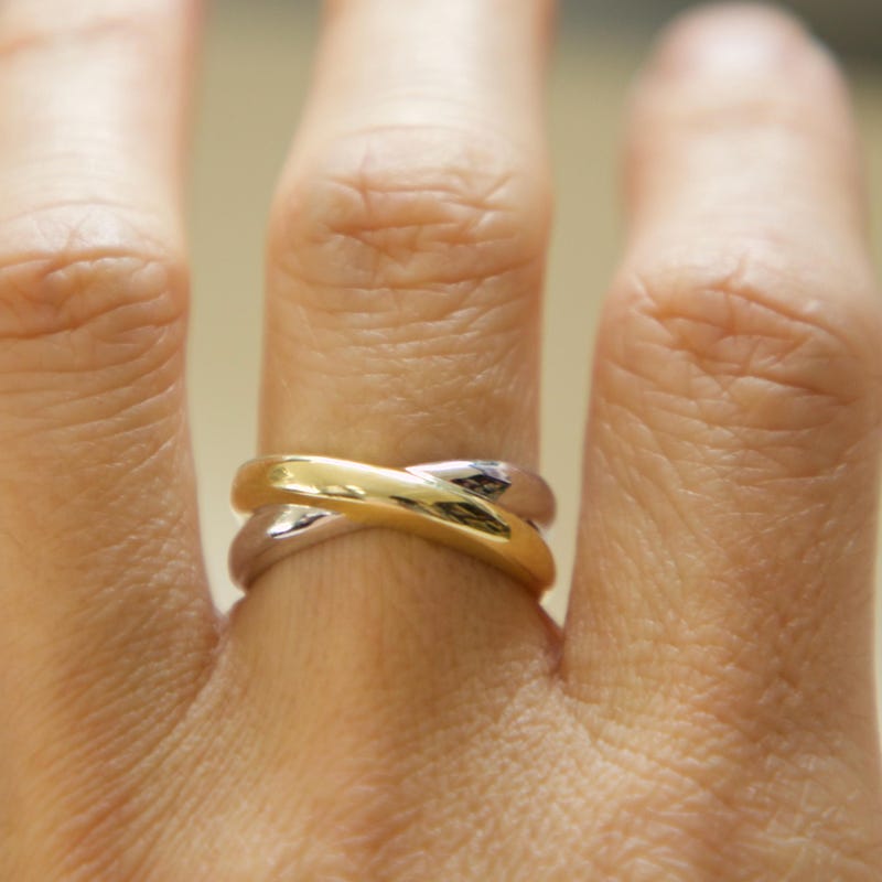 Criss Cross Ring - Etsy