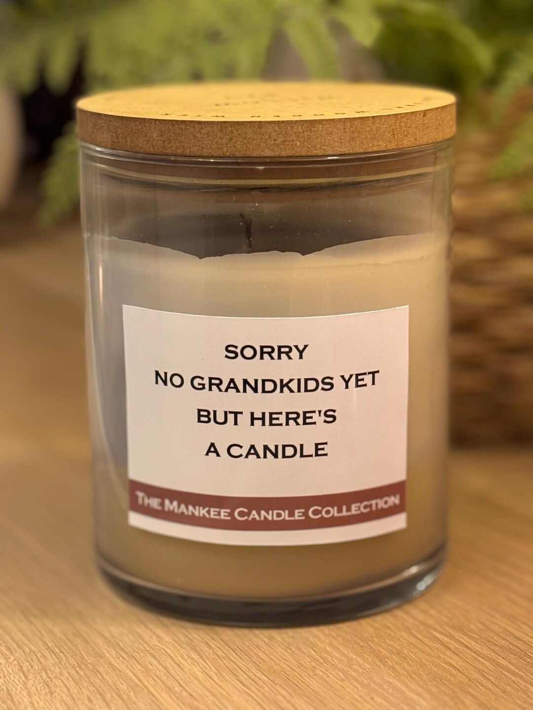 Funny Rude Candle Label - Sorry No Grandkids yet - Yankee Candle NOT ...