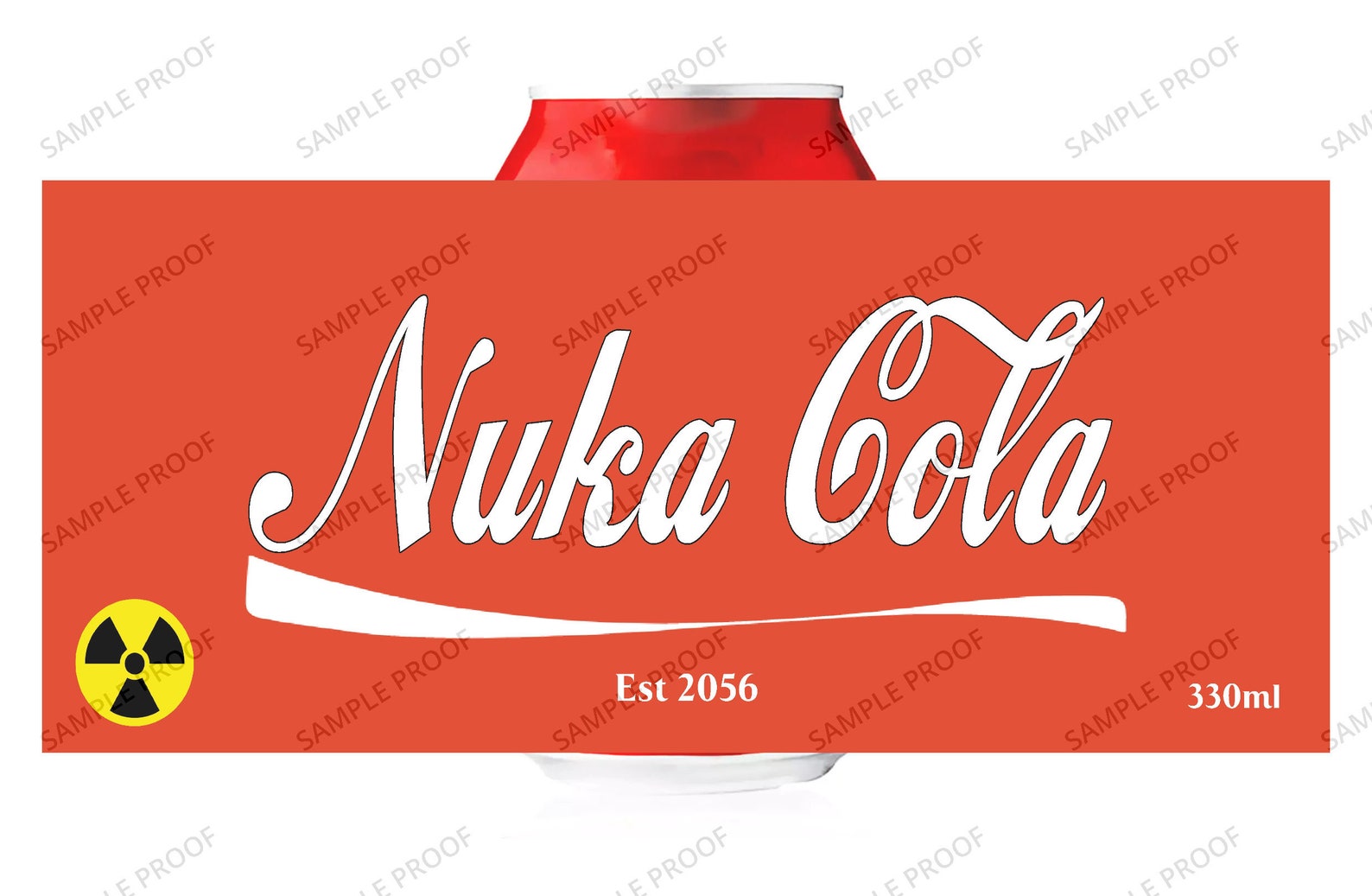 Nuka Cola Themed Sticker Label - Pre-cut & Gloss Finish - for Any 330ml ...