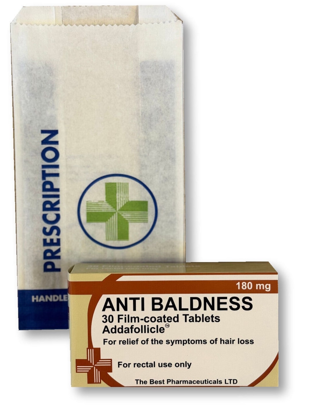 Anti Baldness Novelty Joke Pill Tablet Box - Fun Rude Xmas/birthday ...
