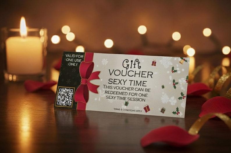 Sexy Christmas Gift Voucher - Wife Husband Girlfriend Boyfriend Gift ...