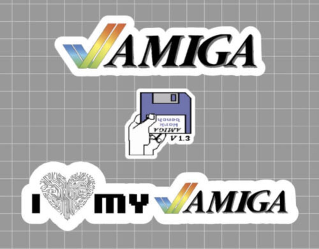 Amiga Retro Die-cut Sticker Set - Perfect for Any Commodore Amiga Fan ...