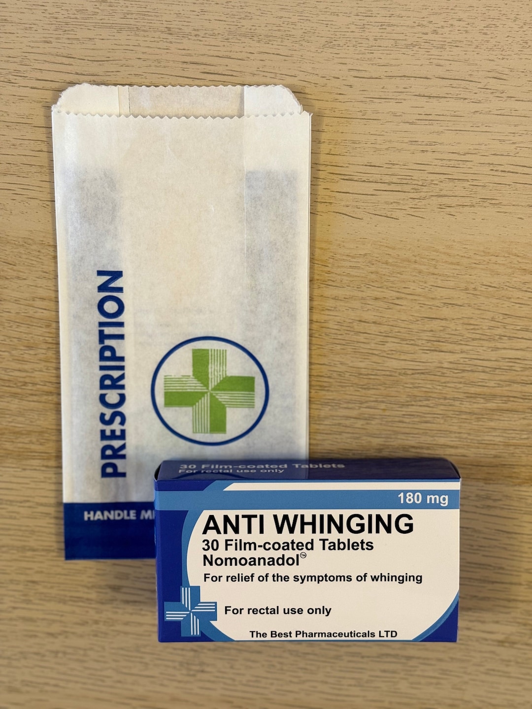 Anti Whinging Novelty Joke Pill Tablet Box Fun Rude Xmas/birthday Gift ...