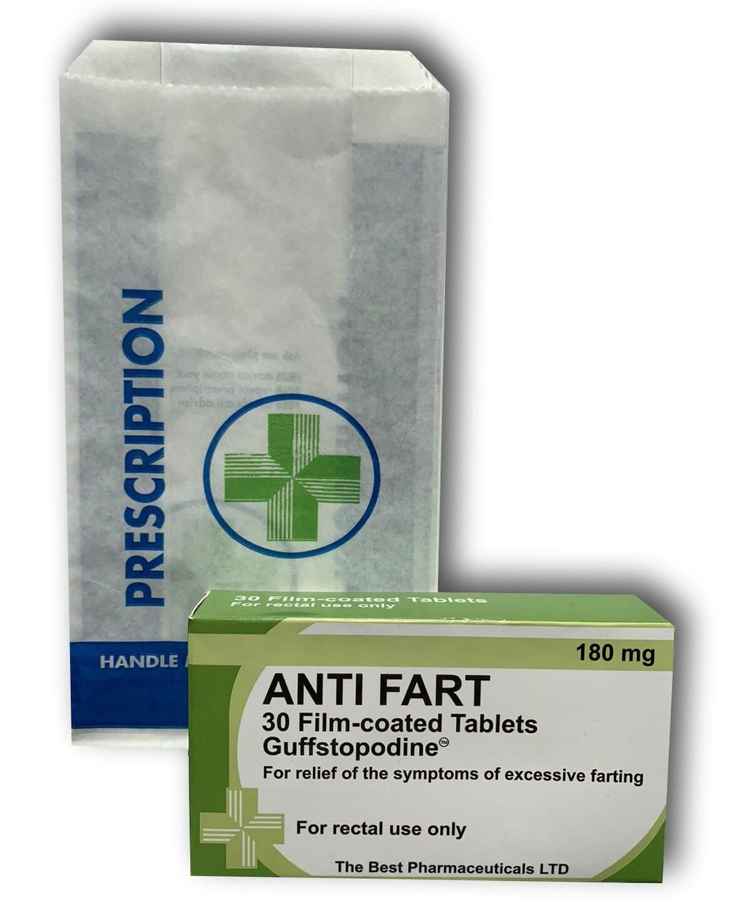 Anti Fart Novelty Joke Pill Tablet Box Fun Rude Xmas/birthday Gift ...