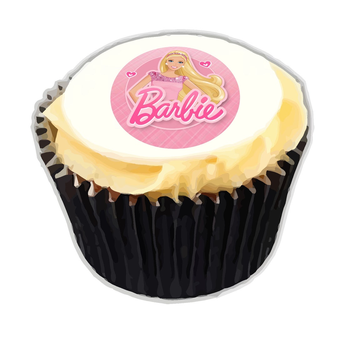 Barbie Edible Cupcake Toppers Perfect for Decorating - Etsy