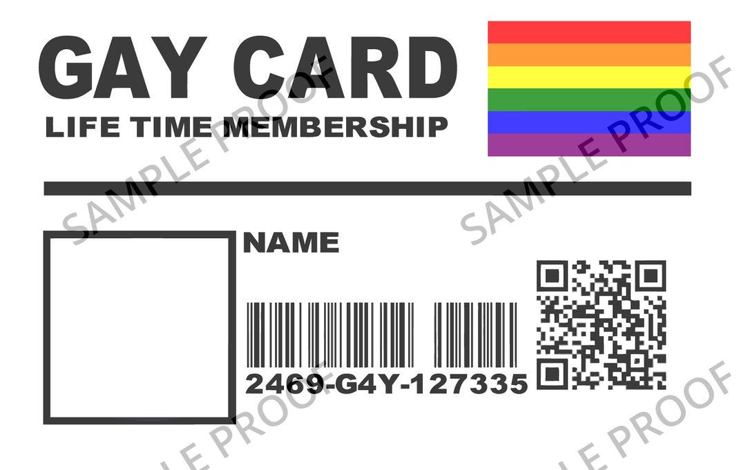 Gay Card PDF & SVG High Quality Image Instant Download - Etsy