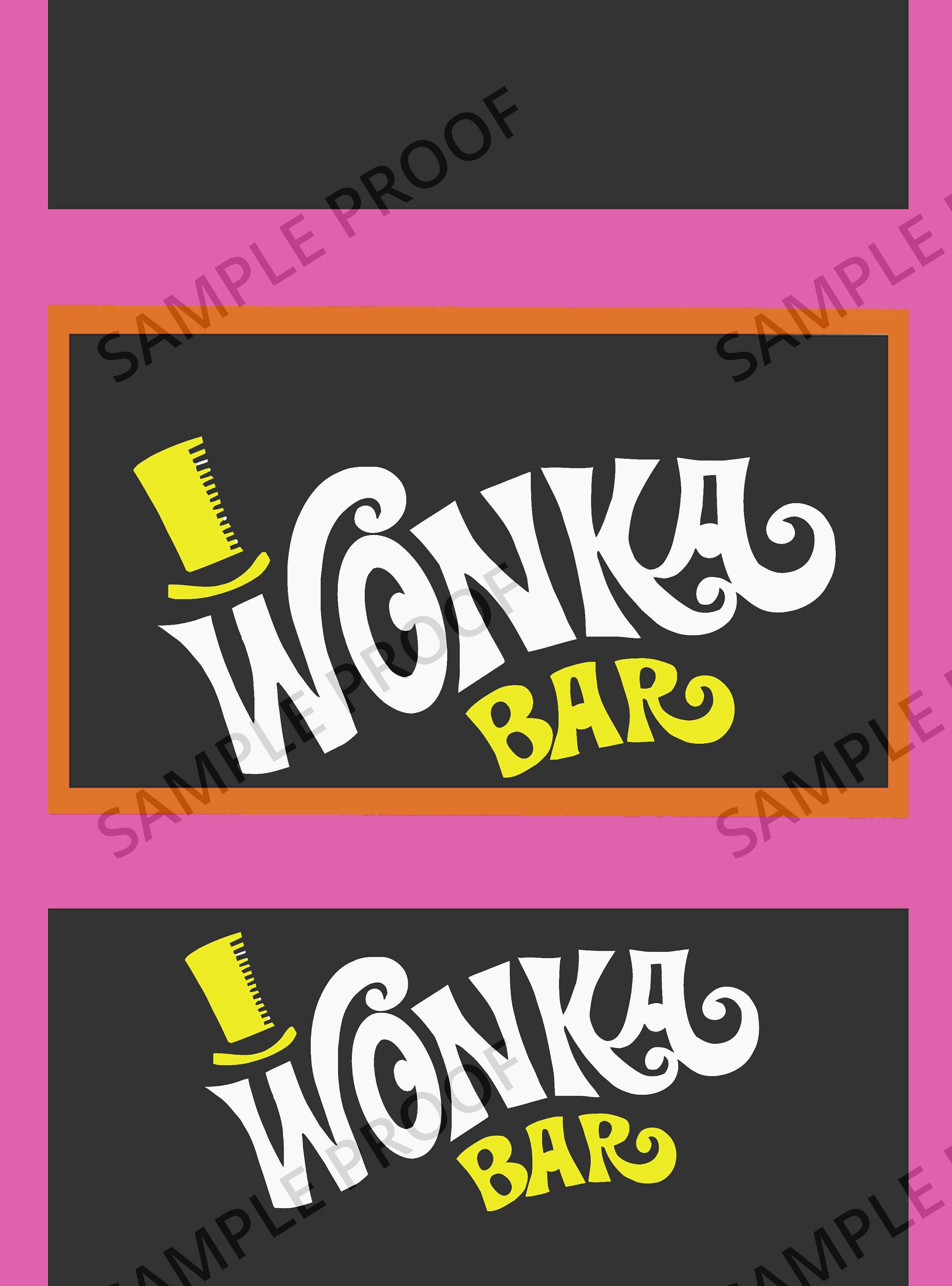 WONKA Chocolate Wrapper PDF & SVG High Quality Image - Instant Download ...