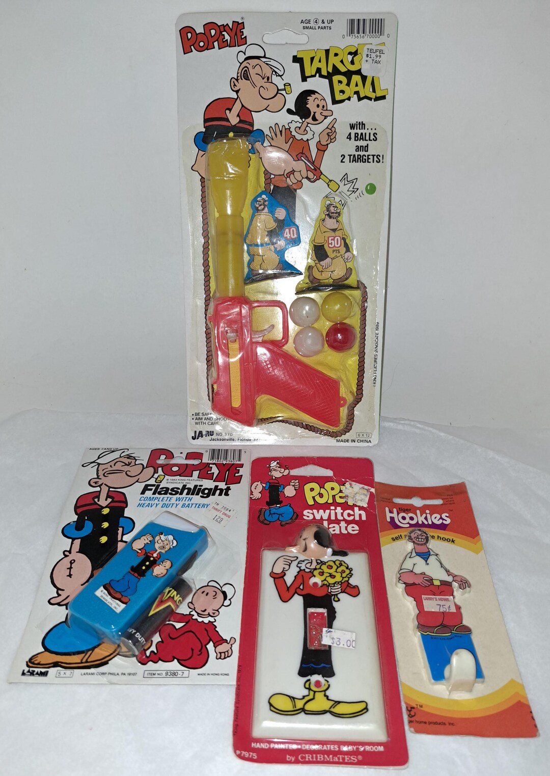 Vintage POPEYE Target Ball, Flashlight Olive Oyl Switch Plate by ...