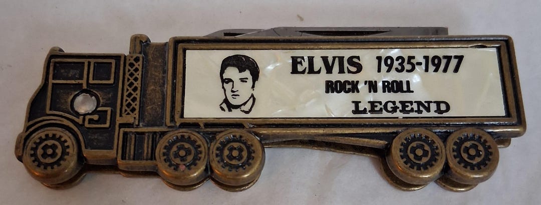 Vintage Elvis Semi-truck Collectors Knife (N0624) - Etsy