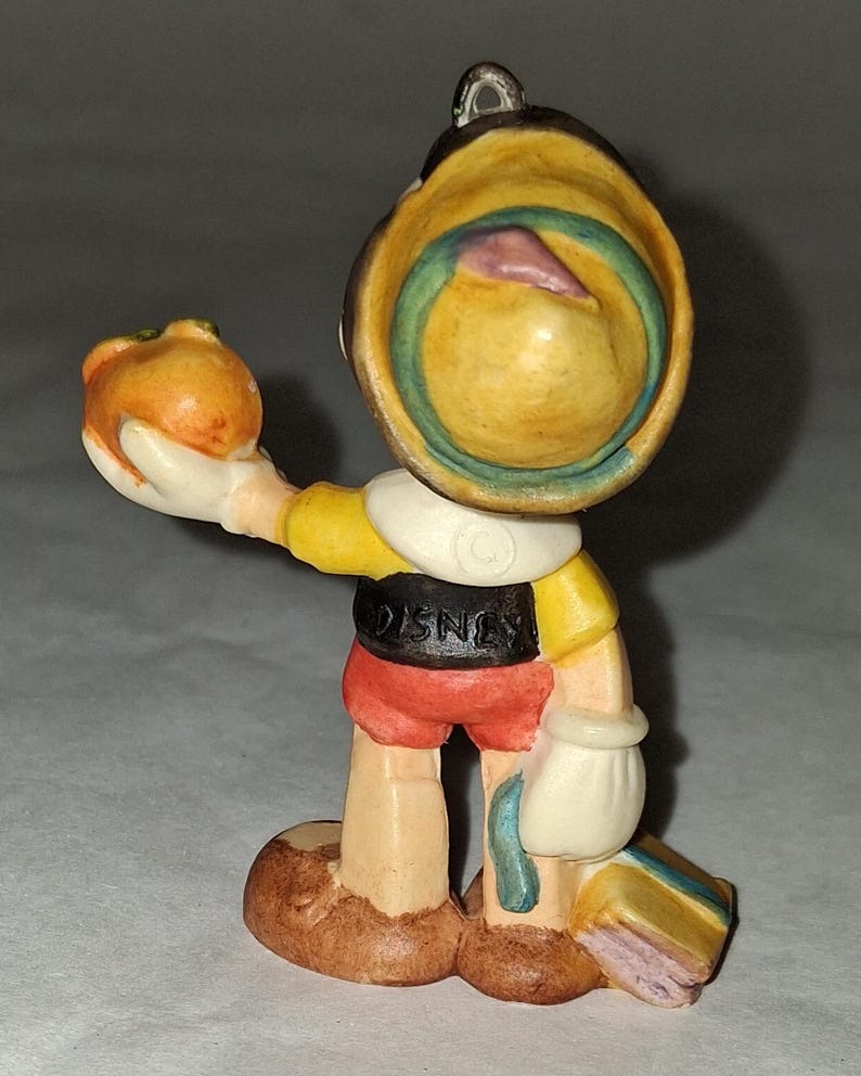 ANRI DISNEY Pinocchio Ornament - Vintage Disney Pinocchio Ornament by ...