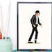 Moonwalk Dance Music Poster, Pop Culture Iconic Print, Gift for Her ...