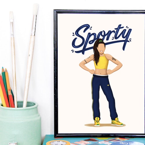 Ginger Spice Music Poster 90s Spice Girls Print Geri - Etsy UK