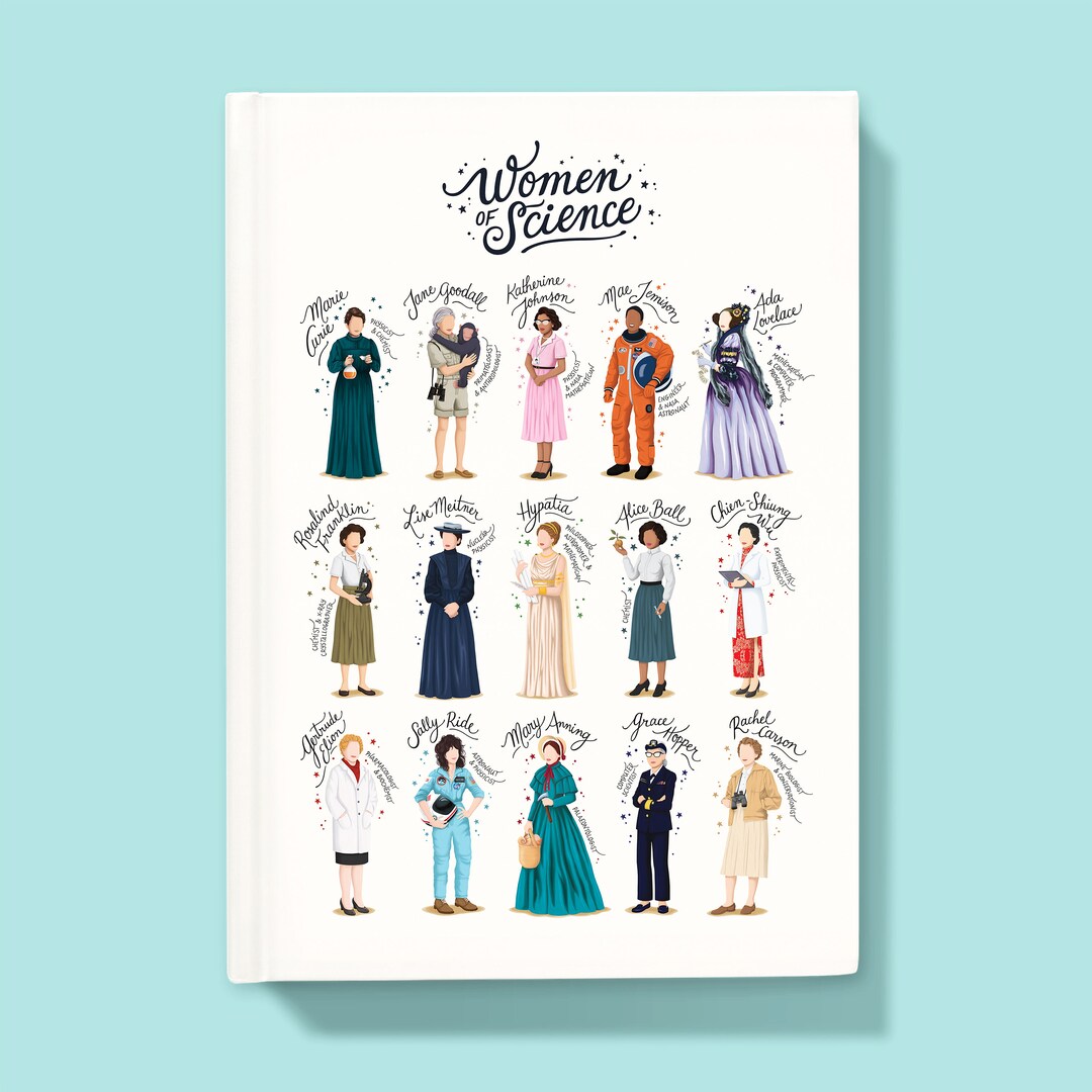 Women of Science Journal, Women in Stem Planner, Science Student Hard ...