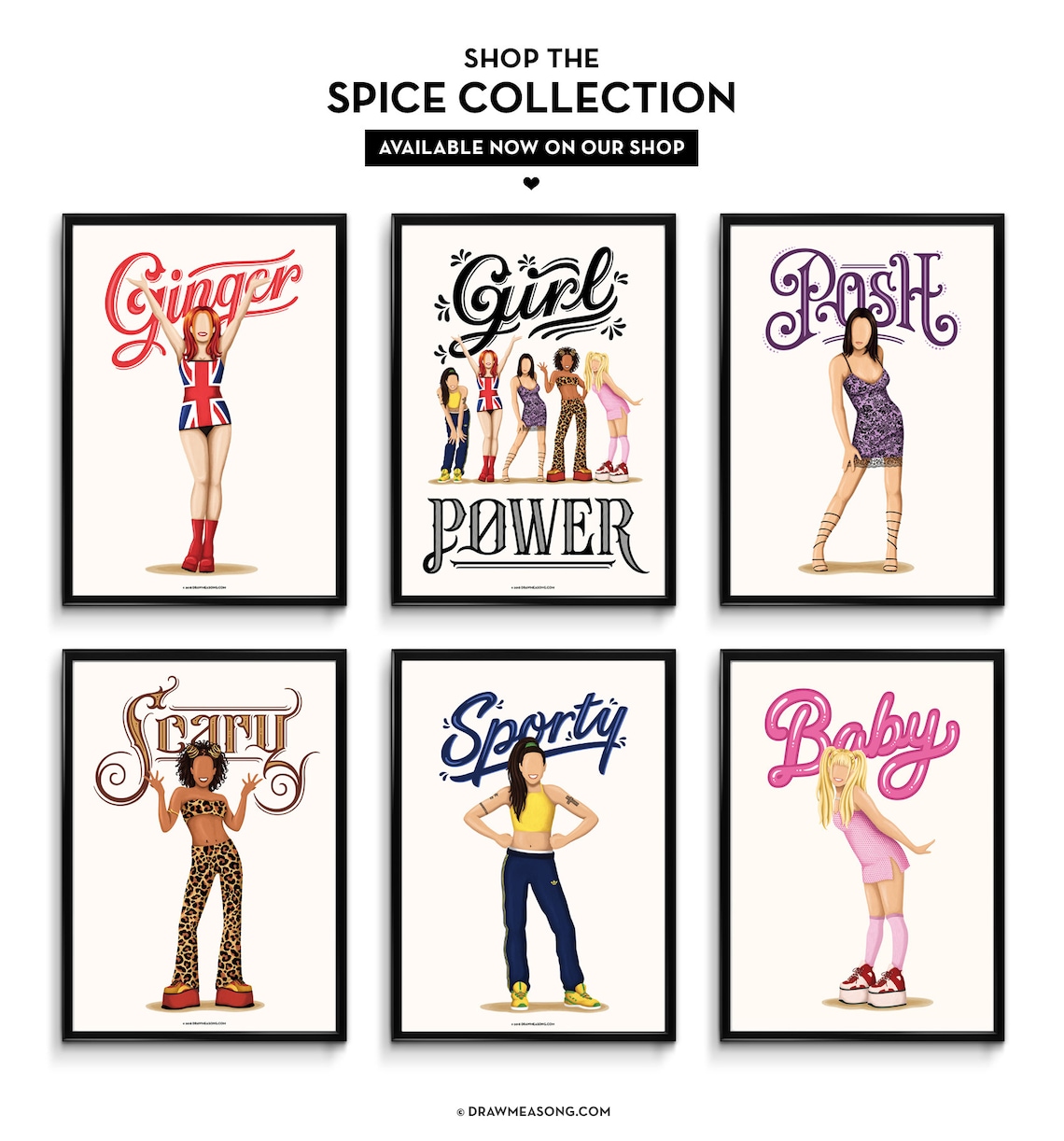Ginger Spice Music Poster 90s Spice Girls Print Geri | Etsy