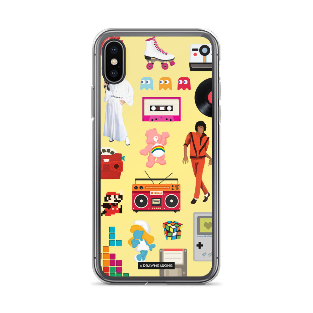 Acceptable in the 80s Yellow iPhone Case, Pop Art Dance Electro Song ...