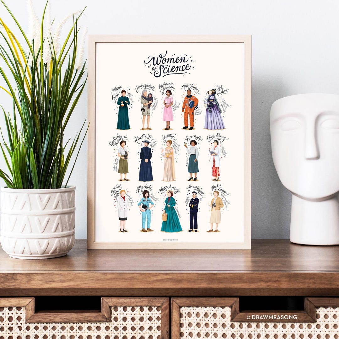 Women of Science Printable Print, Women in Stem Poster, Science Teacher ...