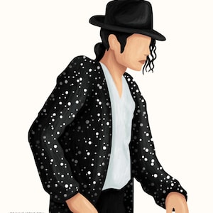 Moonwalk Dance Music Poster, Pop Culture Iconic Print, Gift for Her ...