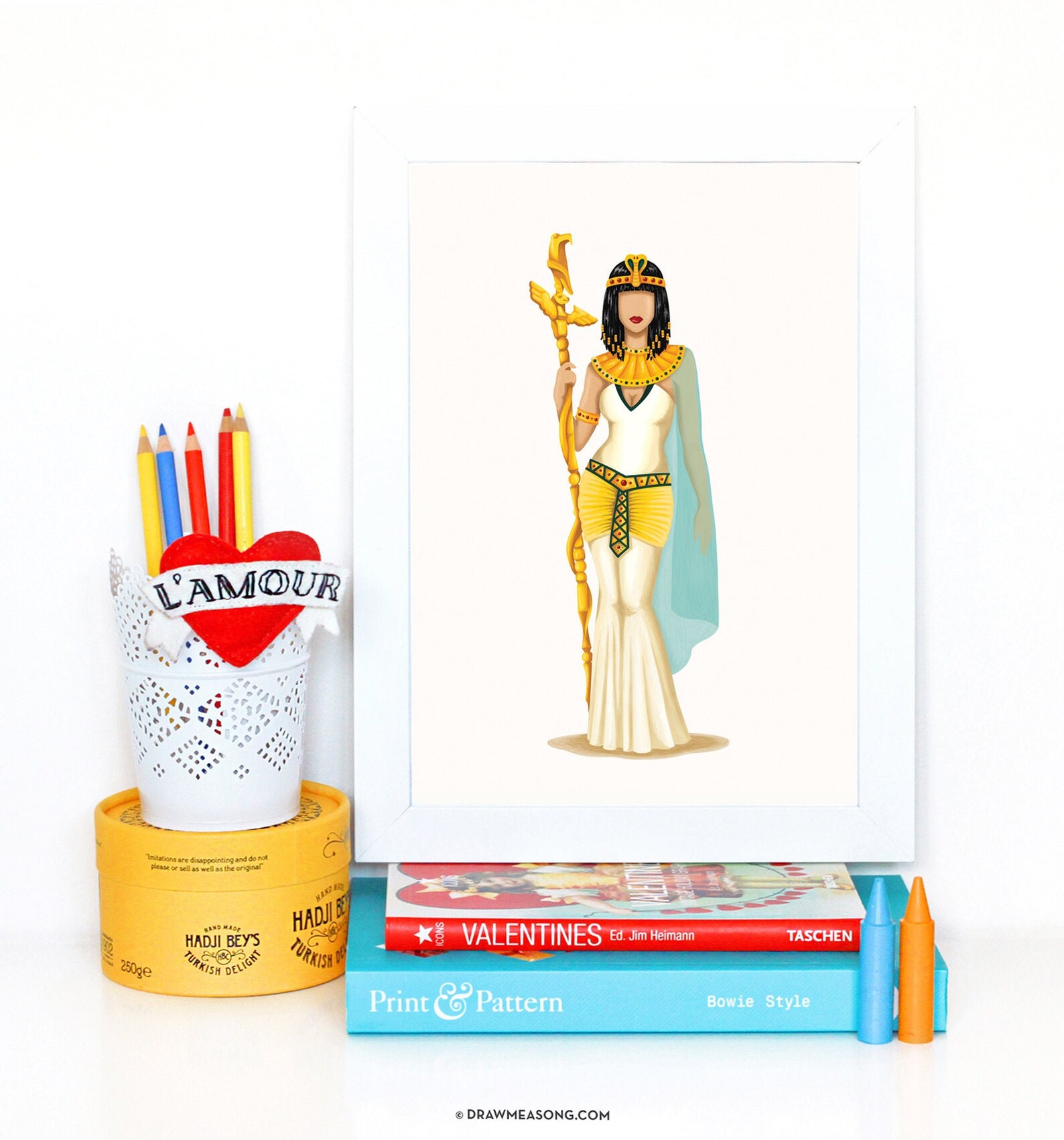 Cleopatra Poster Strong Powerful Woman Queen Feminist Art - Etsy