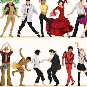 Everybody Dance Now Poster, Pop Culture Art Print, Gift for Her, Fun ...