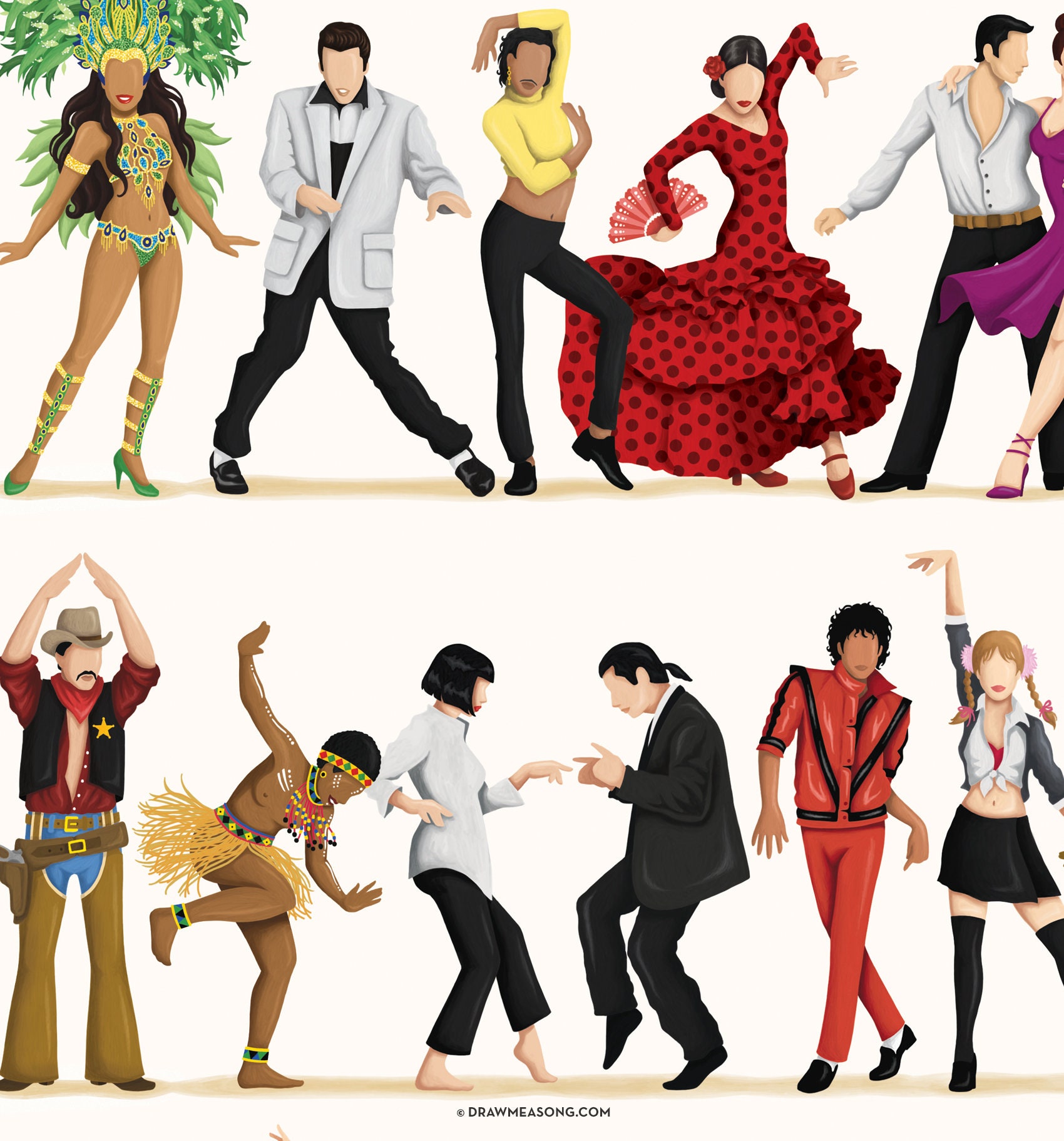 Everybody Dance Now Poster Pop Culture Art Print Gift for - Etsy