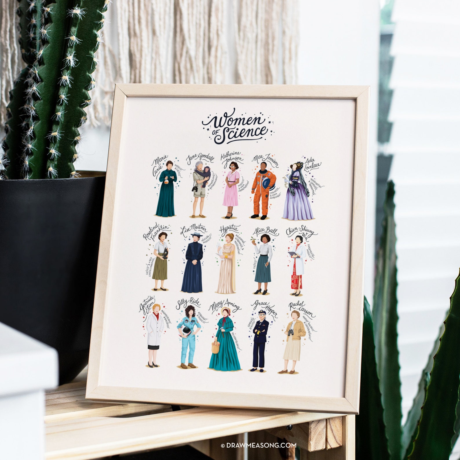 Women of Science Printable Print Women in Stem Gift | Etsy