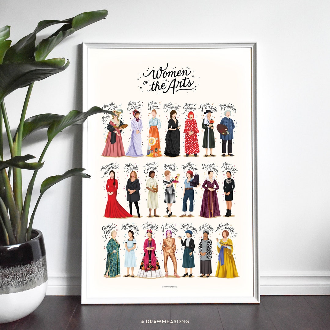 Women of the Arts Print, Inspiring Artists, Feminist Art (INSTANT ...