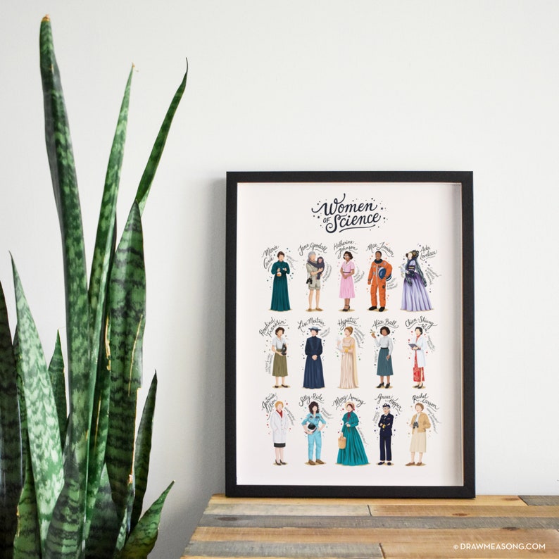 Women of Science Printable Print, Women in Stem Gift, Inspiring ...