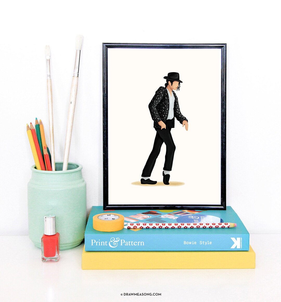 Moonwalk Dance Music Poster, Pop Culture Iconic Print, Gift for Her ...