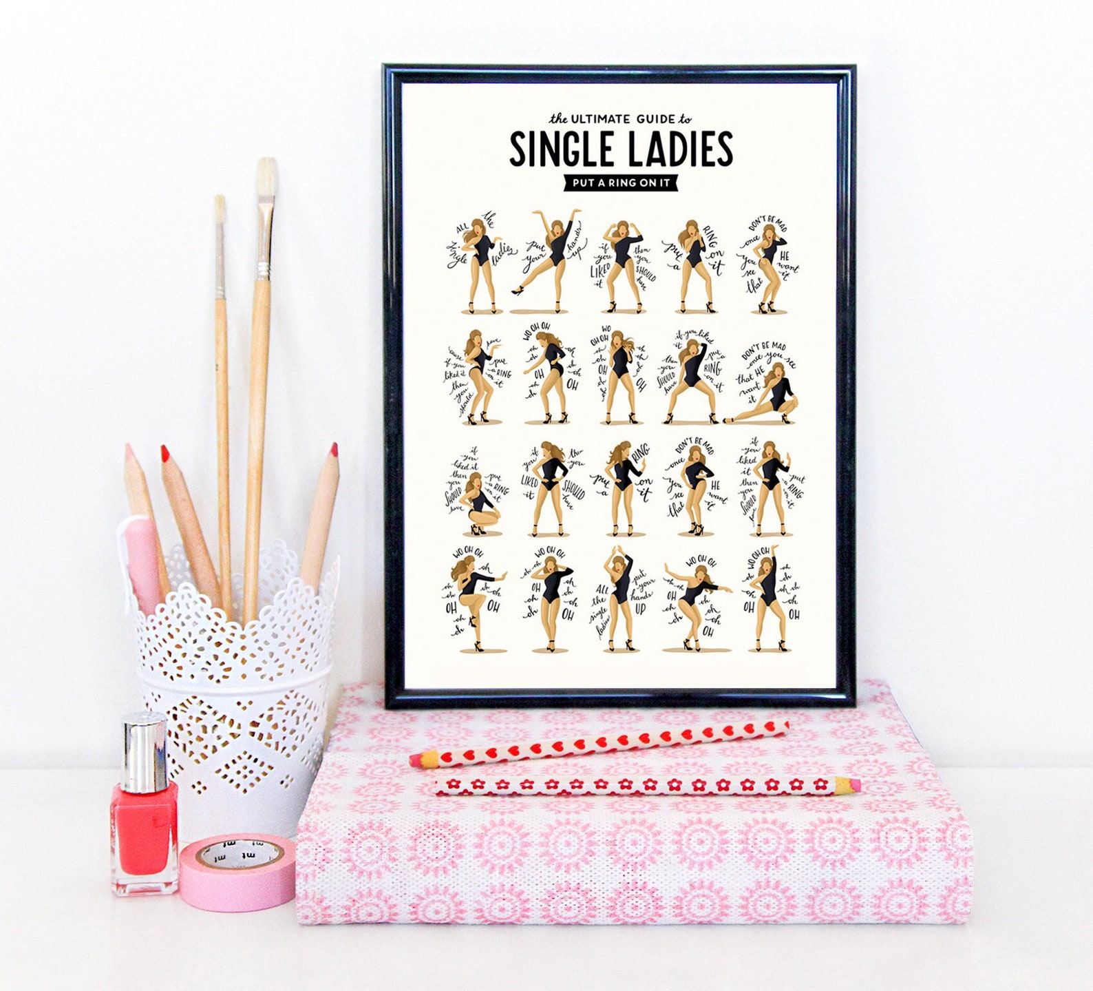 Single Ladies Dance Music Poster Queen B Gift for Her Dance - Etsy