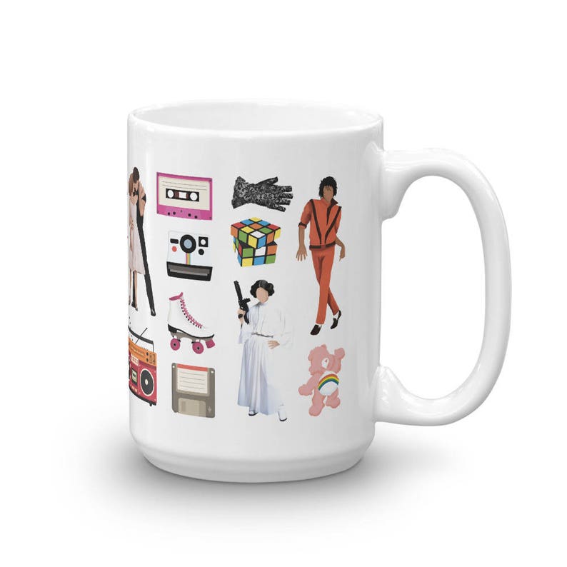 Acceptable in the 80s Mug, Pop Art, Pop Culture Gift, Dance Electronic ...