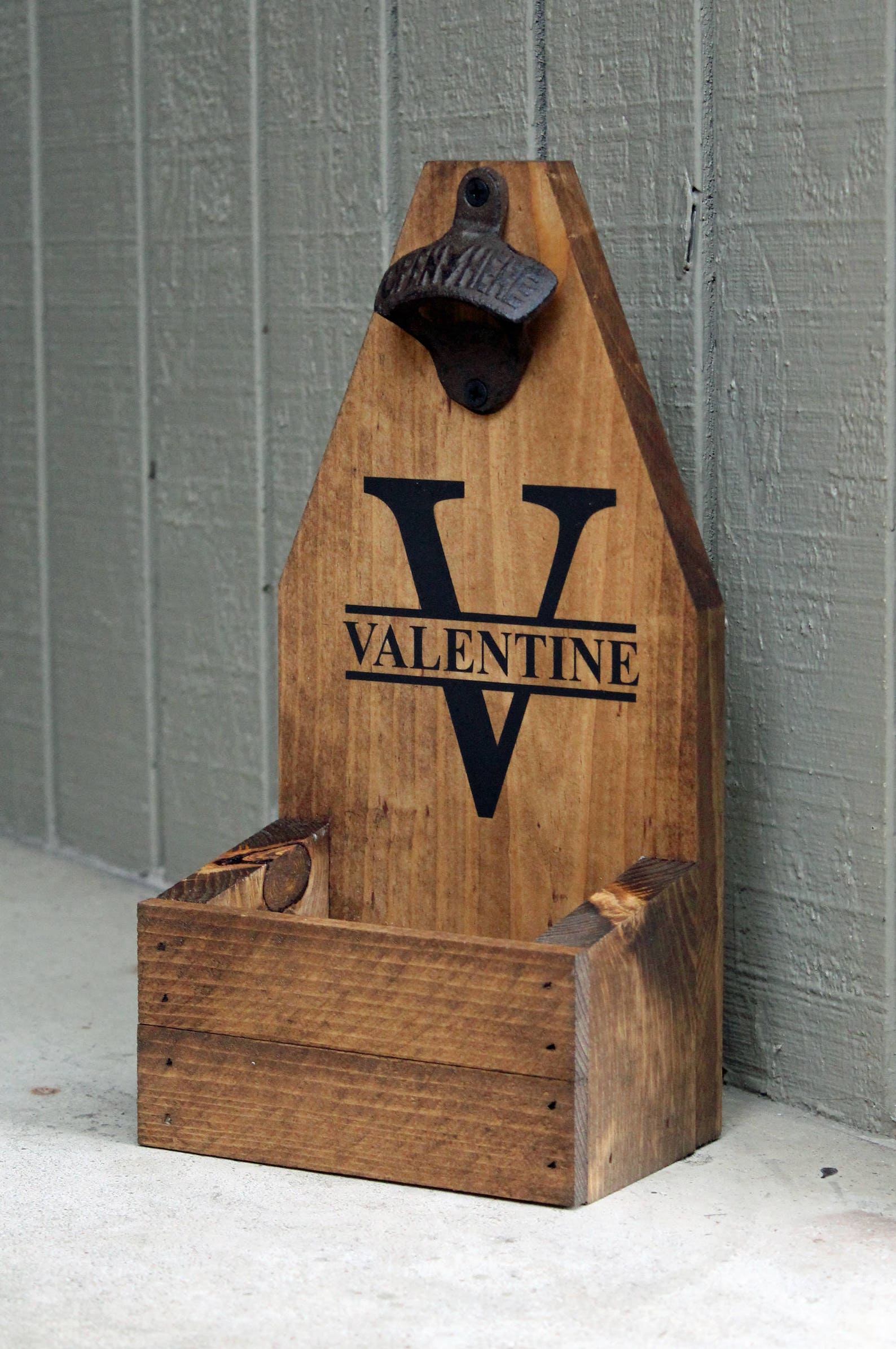 BEER BOTTLE OPENER Wooden Beer Bottle Cap Catcher Opener Man - Etsy