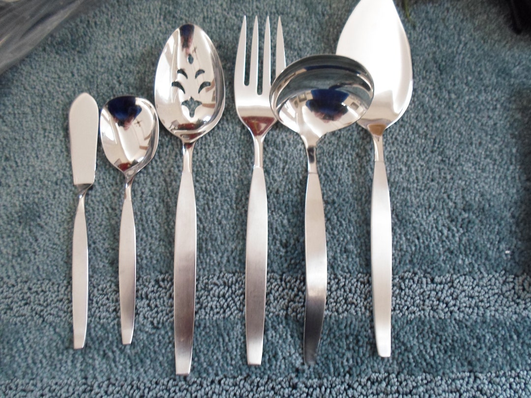 FROSTFIRE Oneida 18/8 USA Community Stainless Six Serving Pieces ...