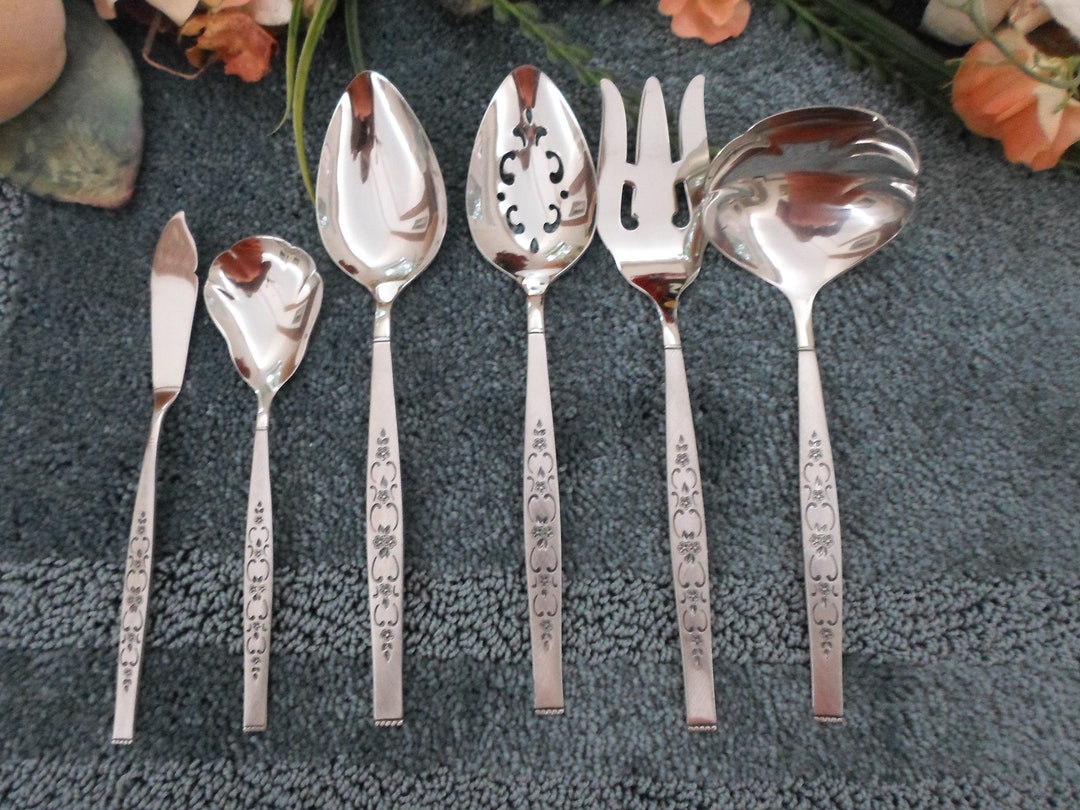 Vintage Usa SPANADA Oneida Rogers Premier Line USA Six Serving Pieces ...