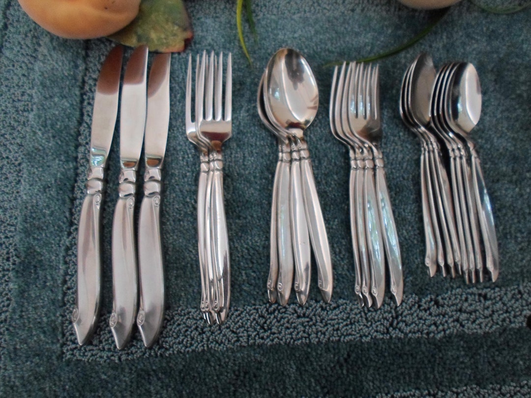 Vintage Usa SHORELINE (original Satin Handle) Oneida Oneidacraft ...