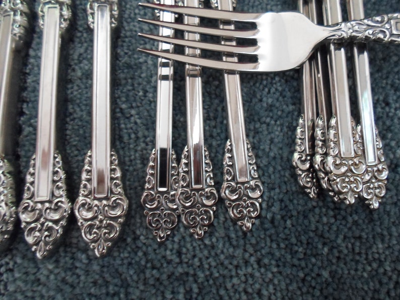 Vintage Usa Oneida REMBRANDT Cube Mark 18/10 Heirloom USA Stainless ...