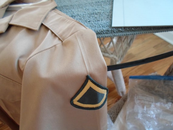 Army Military Private First Class Khaki Shirt Small E… - Gem