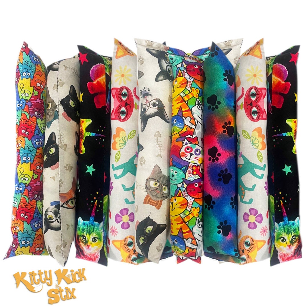 11" Interactive Catnip Kitty Kick Stix W/ Potent USA Catnip for All ...