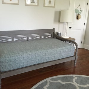 Custom Fitted Daybed Cover: Premier Prints Fabric, Piping Detail - Etsy
